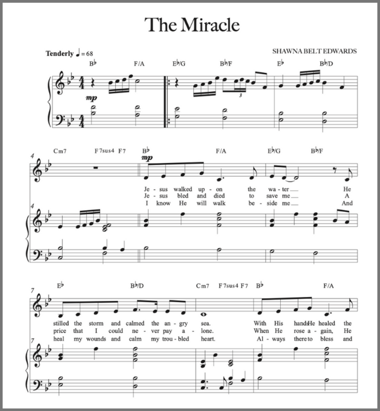 The Miracle by Shawna Edwards – Shawna Edwards Music