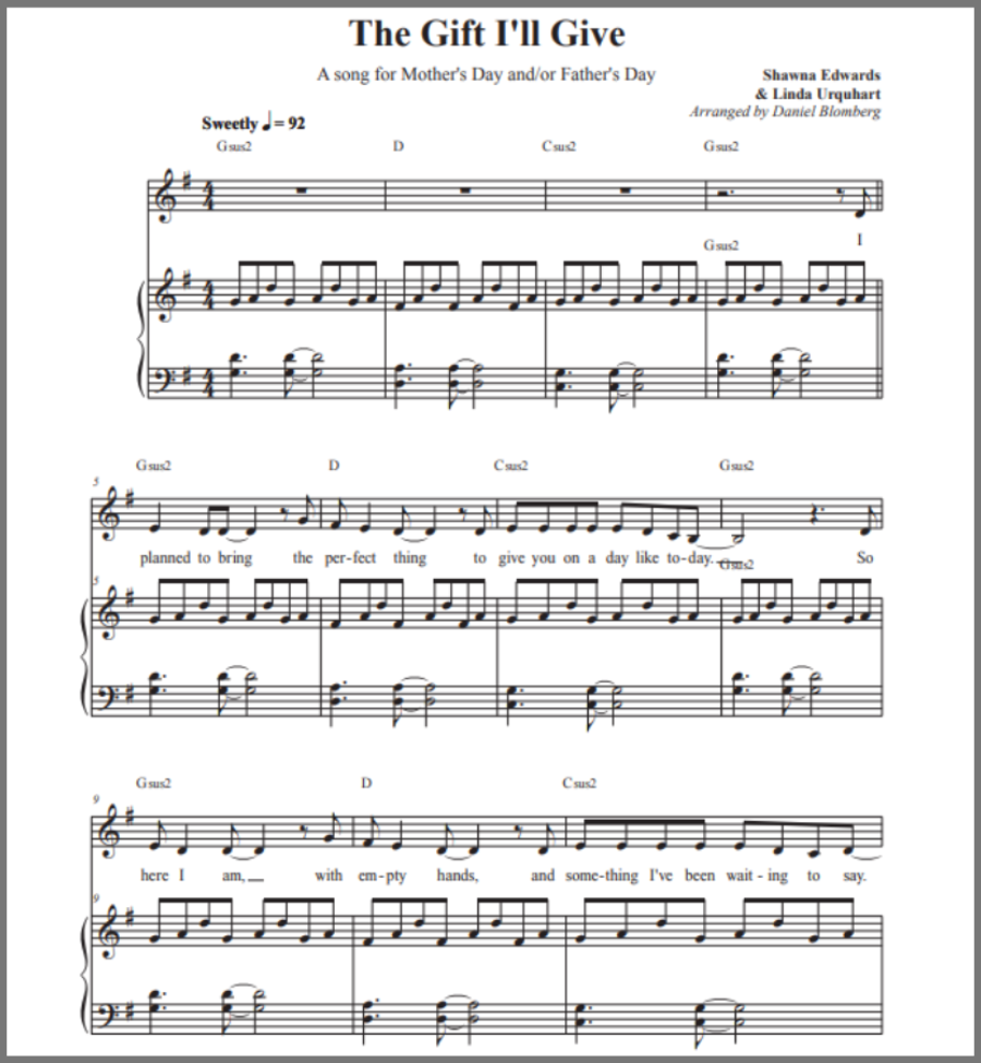 The Gift I'll Give | Shawna Edwards – Shawna Edwards Music