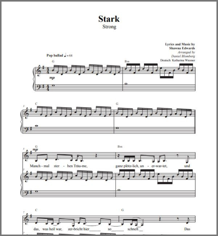Stark (Strong - German) – Shawna Edwards Music