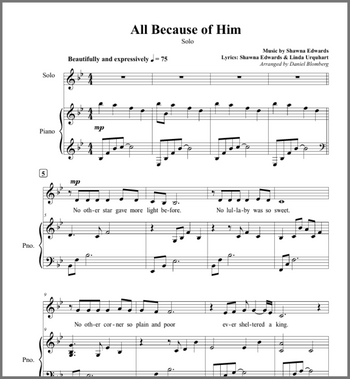 All Because of Him – Shawna Edwards Music