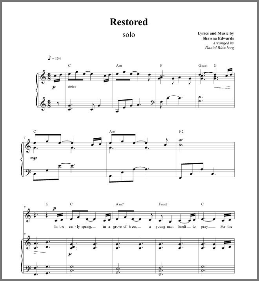 Restored by Shawna Edwards – Shawna Edwards Music