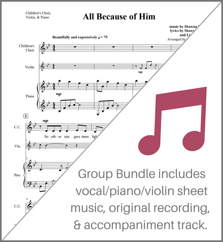 ALL BECAUSE OF HIM – Shawna Edwards Music